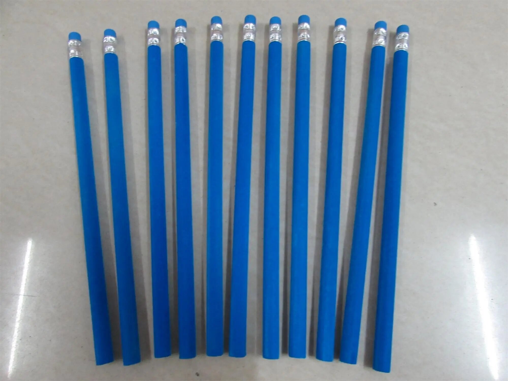 Простые карандаши бархатные 12 штук Синий, Blue