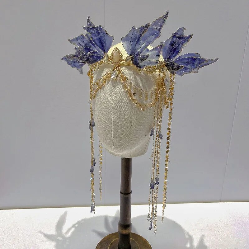 Короны для волос Elf Mermaid SexeMara Цвет светло-желтого золота