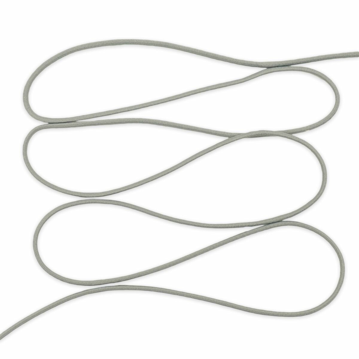 С1038 Шнур эластичный 5,1гр/м, эластичность 140%, 3мм*30м (св. серый)