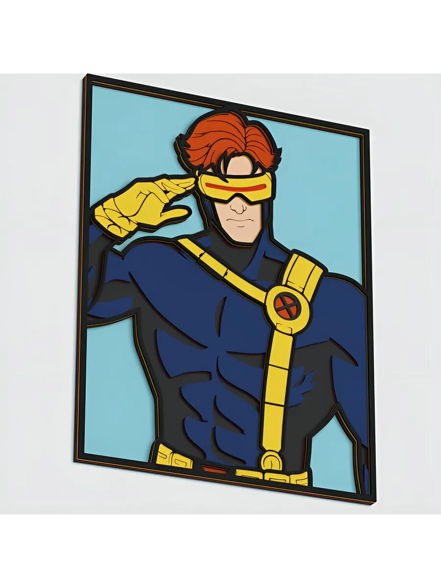 3D Картина по номерам из дерева Циклоп, 23x30 см