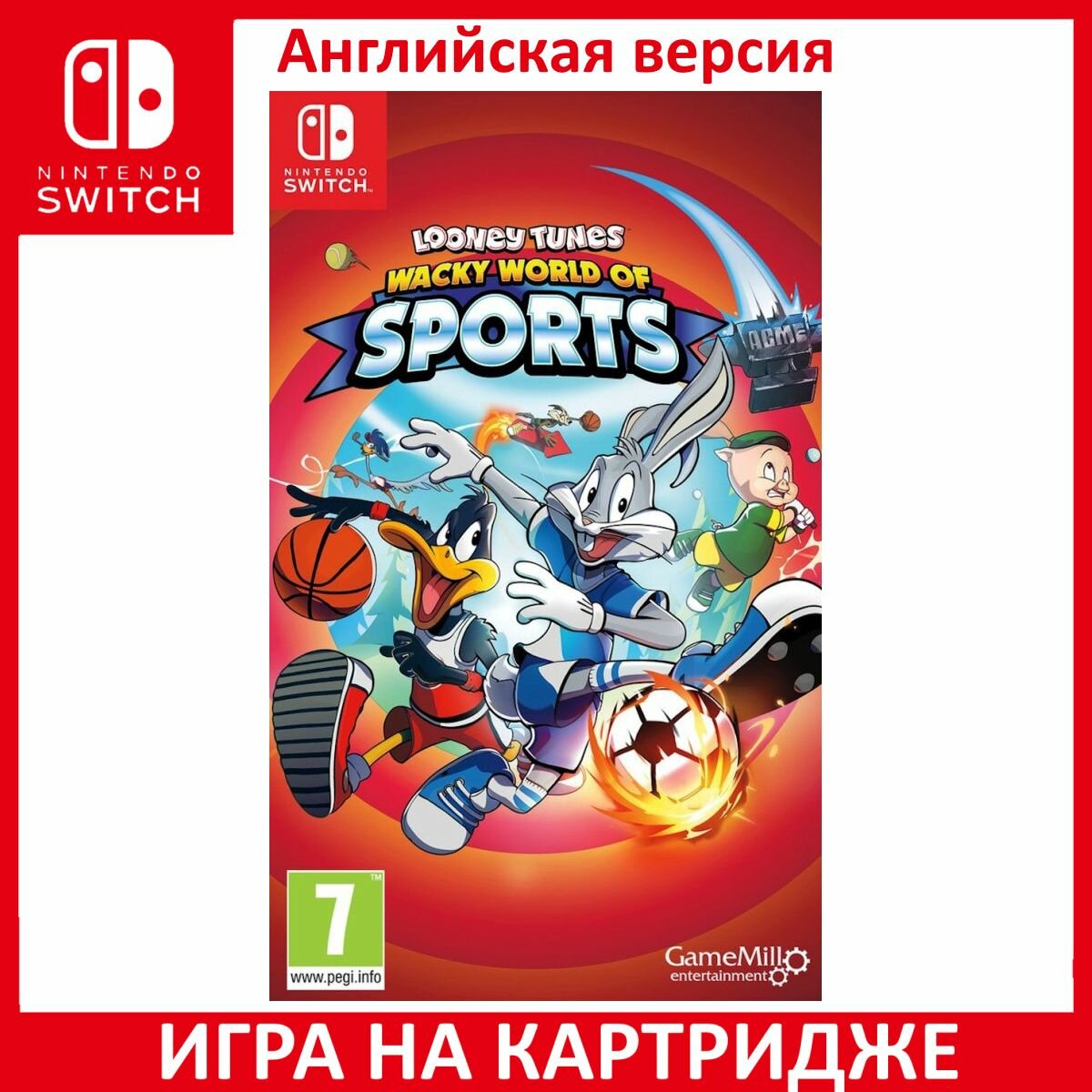 Игра Looney Tunes Wacky World of Sports Switch Картридж на Nintendo Switch Английская версия