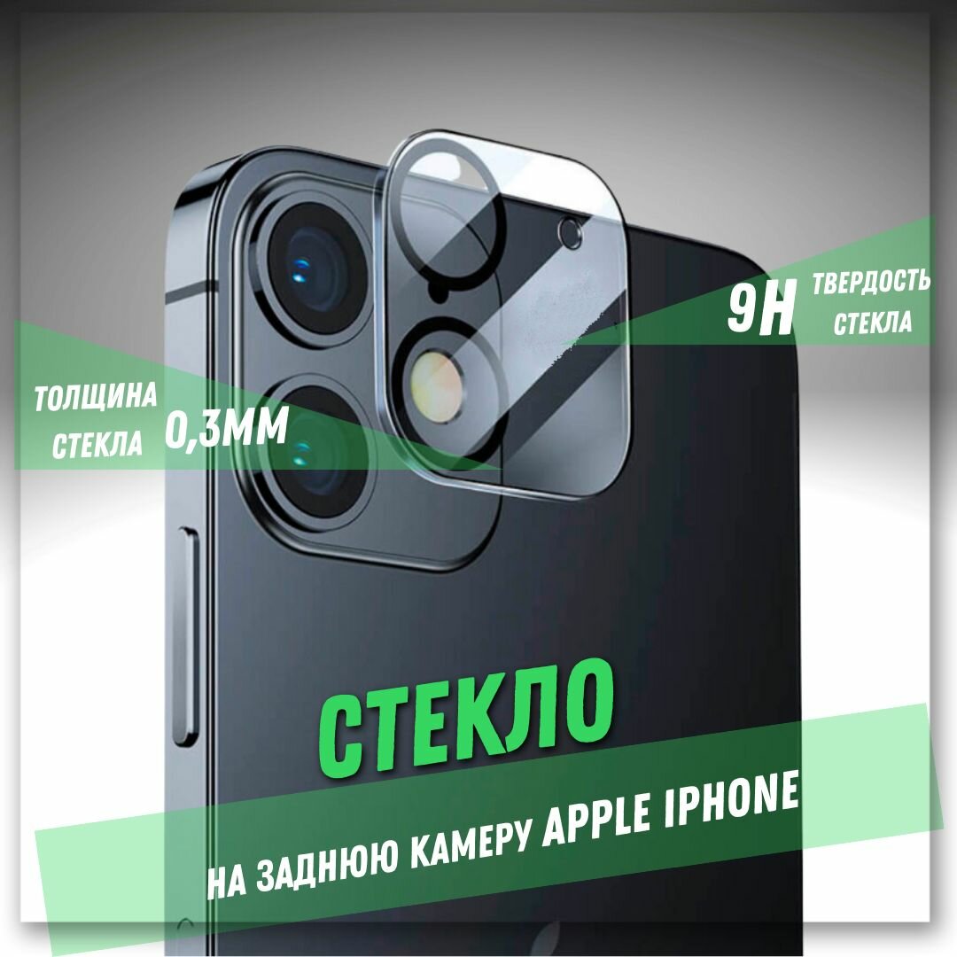Защитное стекло на камеру для Apple IPhone 12 mini 5.4" Anank Tempered / Стекло для камеры aйфона 12 мини 5.4" Закаленное стекло / Накладка на камеру для айфона прозрачное