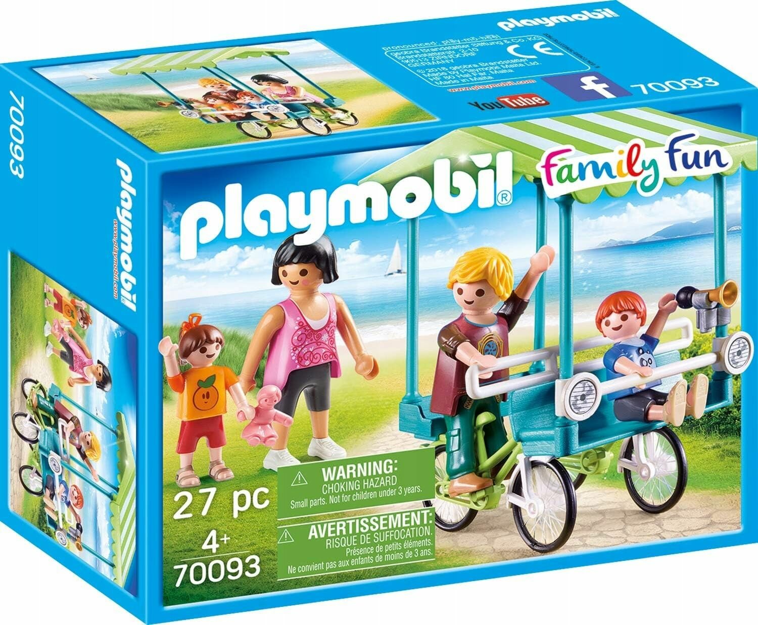 Конструктор Playmobil Family Fun - Семейный велосипед - Плеймобиль 70093