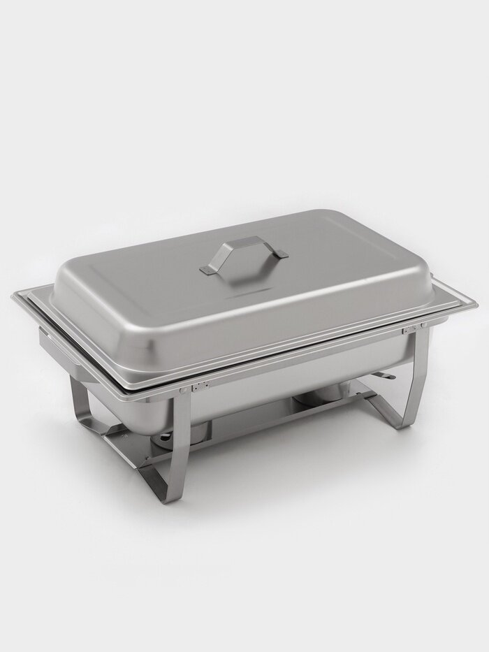 Hanna Knövell Мармит Hanna Knövell, 60×35×32 см, разборный, съёмная крышка, нержавеющая сталь, серебристый