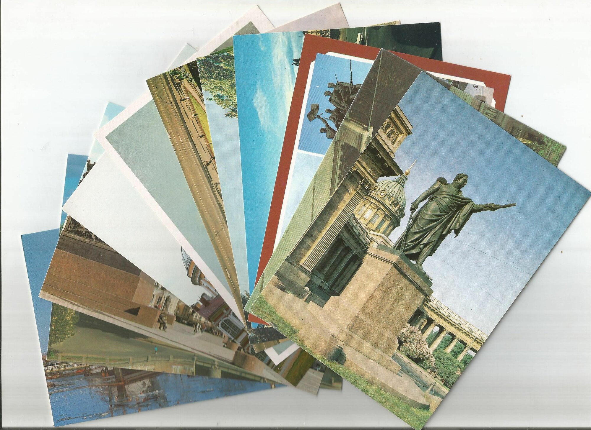 Набор открыток СССР 1969-1989 год. Города. Ленинград . Чистые, комплект 11 штук. Карточка коллекционная