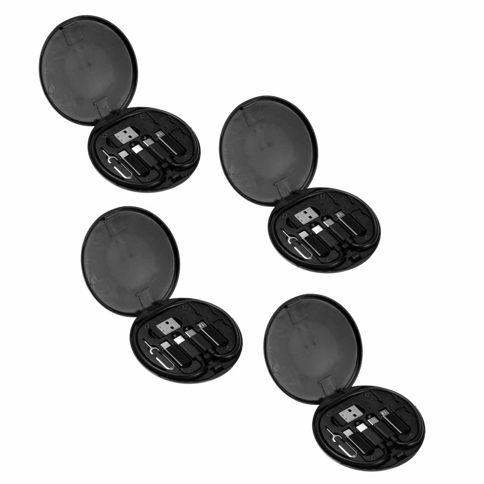 Набор для зарядки 5 в 1, кабель Type-C, адаптеры Type-C/MicroUsb/lightning (4 шт)