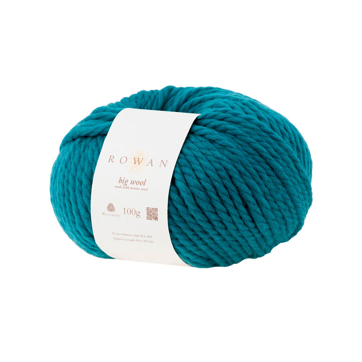 Big Wool /Биг Вул/ пряжа Rowan, Z058000 (054, vert (верт), бирюзовый)