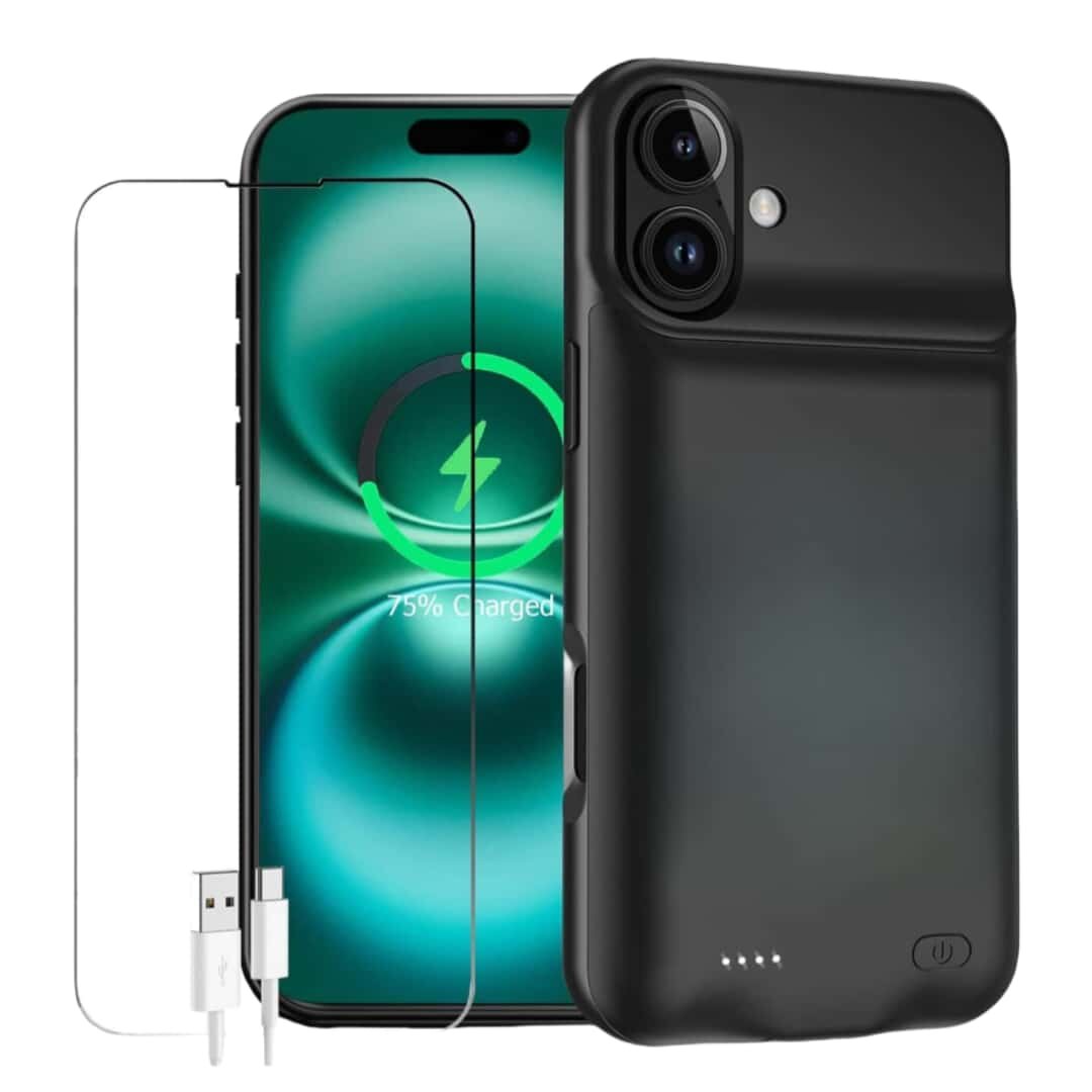 Для Apple iPhone 16 Pro , Чехол-аккумулятор Battery Case , розовый, 7000mAh
