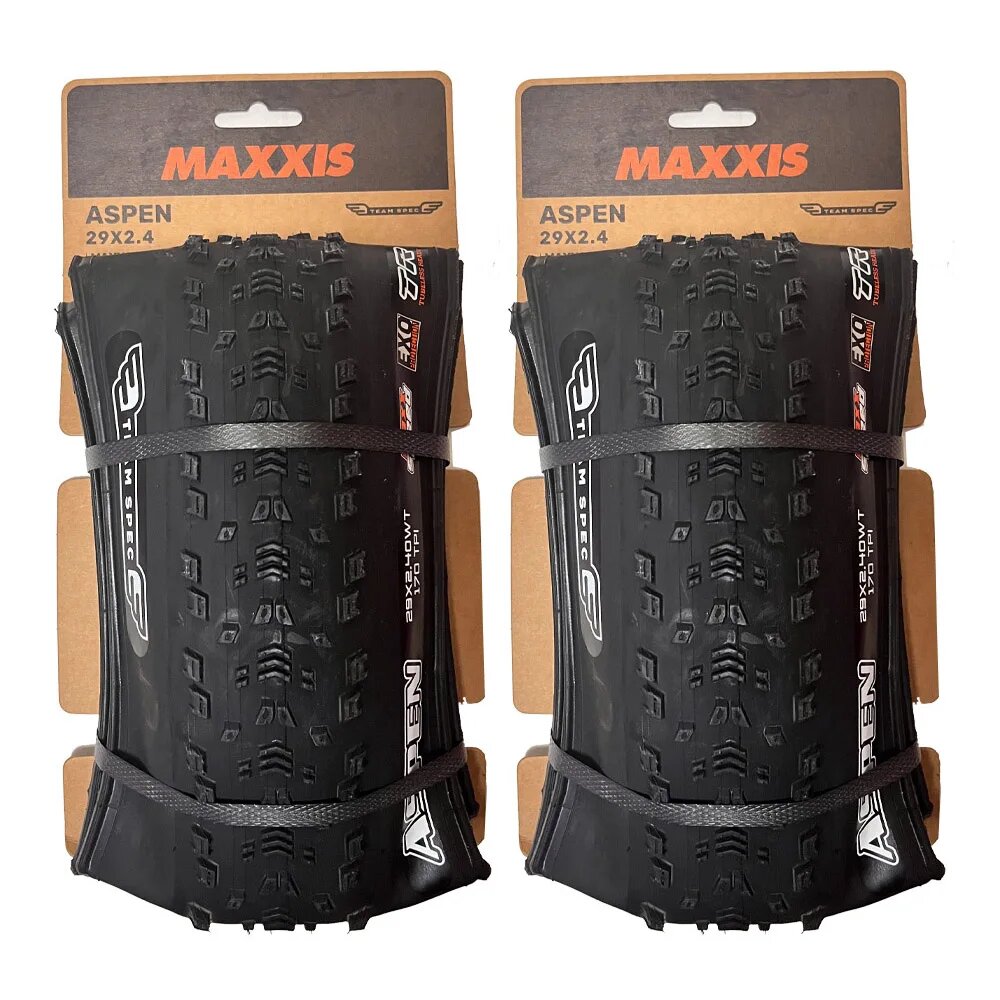 MAXXIS ASPEN EXO TR 170 TPI горная шина 29 дюймов черная 2pc 29x2.4 170TPI