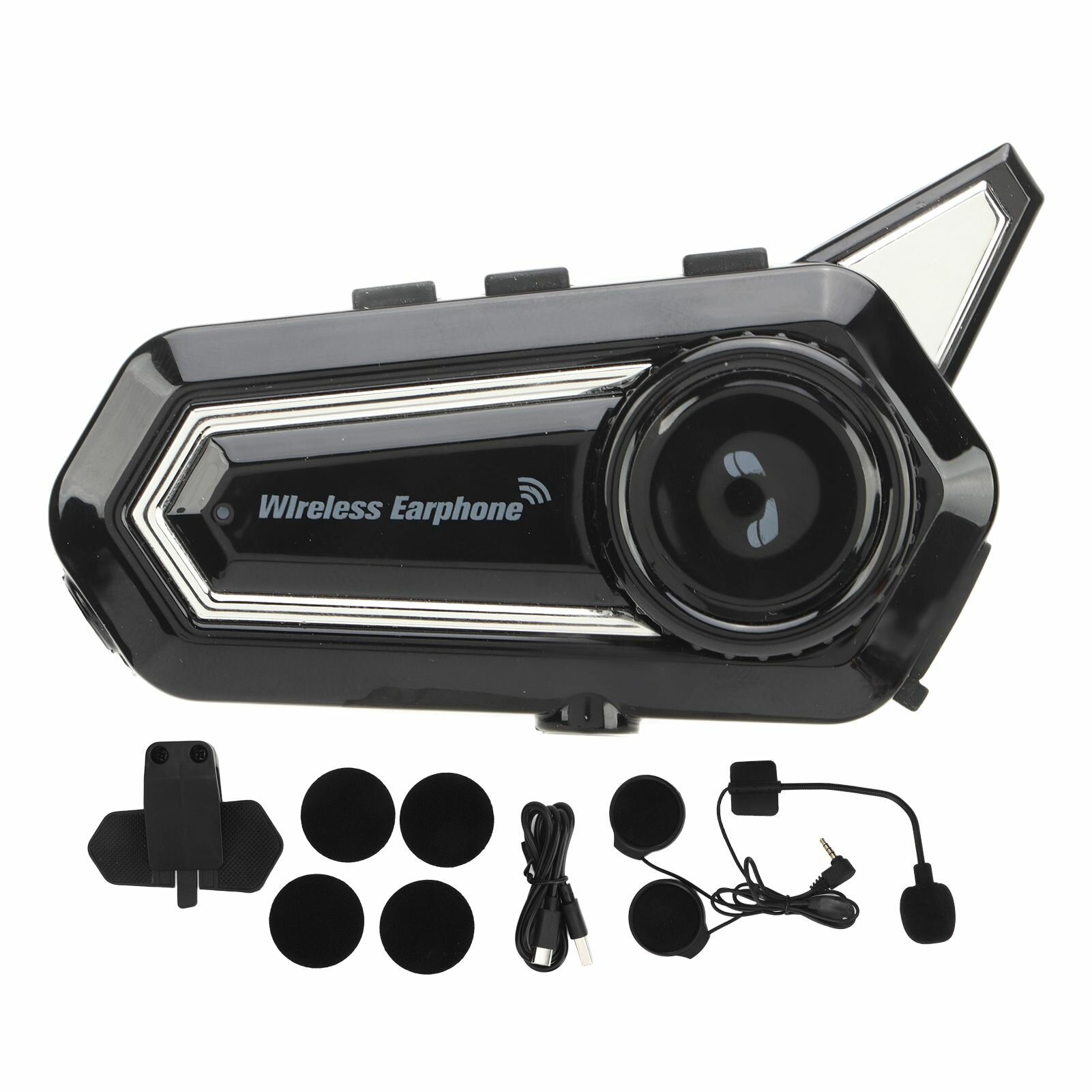 Водонепроницаемая Bluetooth-гарнитура для шлема для мотоцикла, электрического велосипеда, беспроводные наушники для звонков без помощи рук