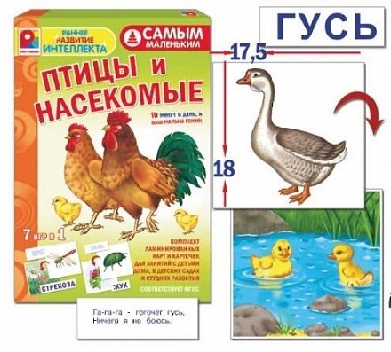 Настольная игра "Птицы и насекомые". Самым маленьким. Обучающая и развивающая игра. Речевое развитие.
