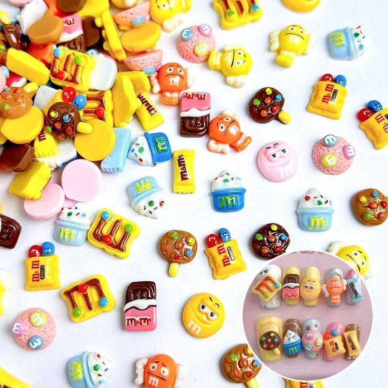 Мини-конфеты из полимерной глины TSXJY Разноцветный