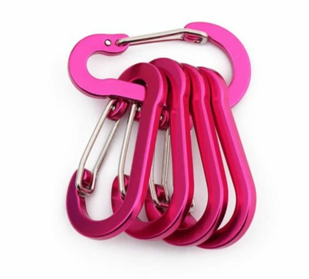 Карабины 5 штук вспомогательные для Туризма и Альпинизма