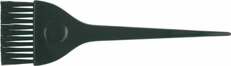 Кисть для окрашивания волос профессиональная DEWAL Pro, широкая 60 мм, черная, с черной прямой щетиной