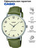 Наручные часы CASIO Collection, зеленый, серебряный, бежевый