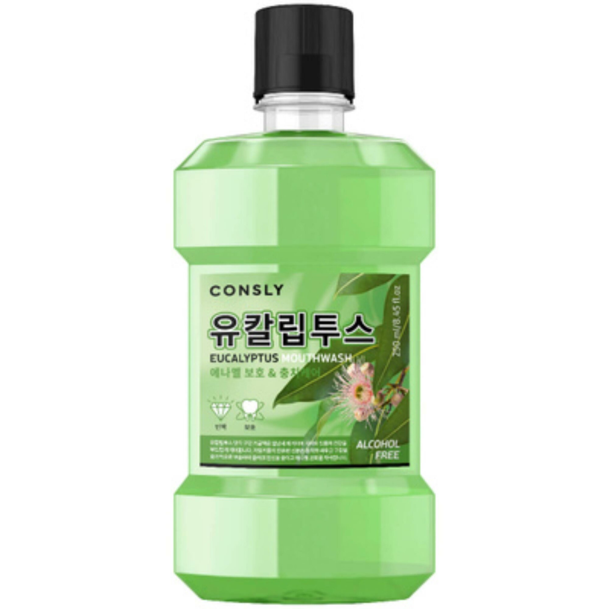 Consly Ополаскиватель для полости рта с ксилитом и вкусом эвкалипта, 250 мл