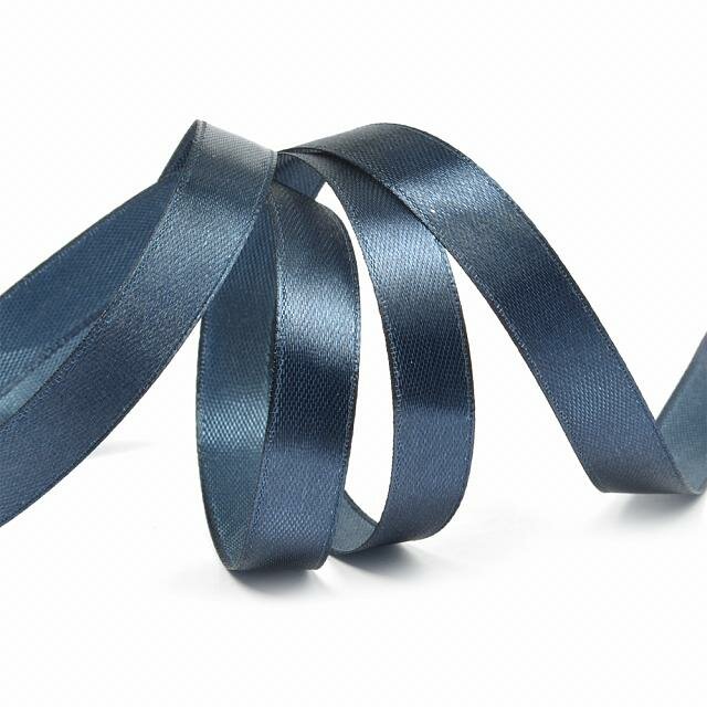 Лента атласная 1/2 (12мм) цв.3168 т. синий уп.27,4 м