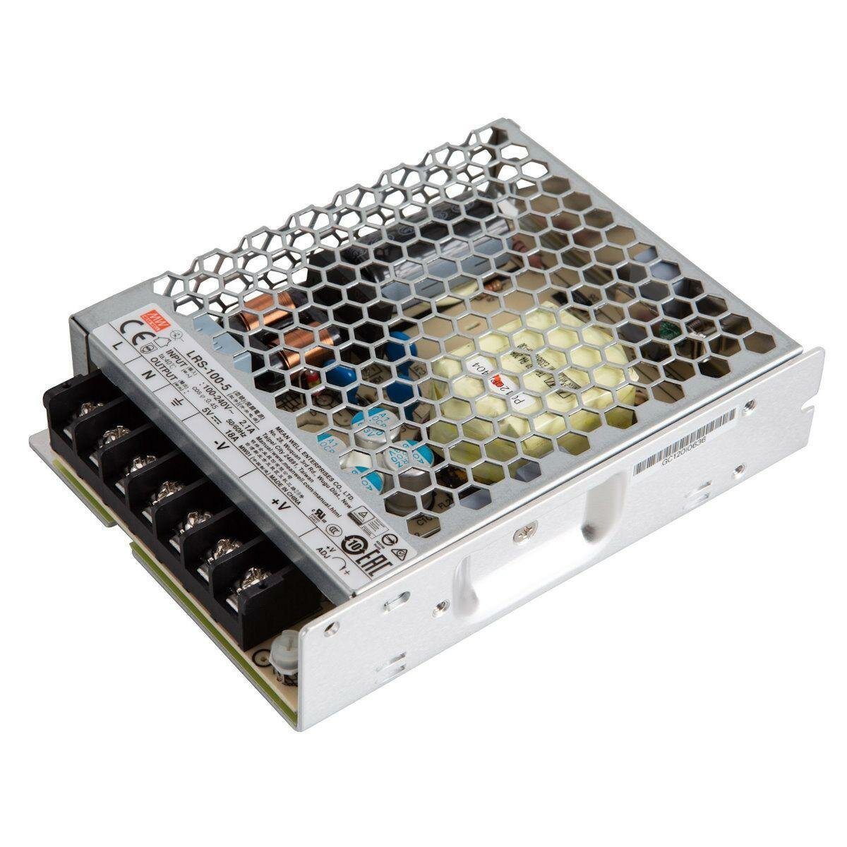 Источник питания AC/DC Mean Well LRS-100-5, металлический корпус