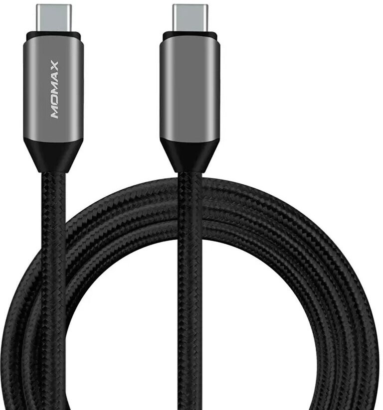 Кабели Momax Кабель Elite Link USB-C - USB-C, 1м, нейлон, черный