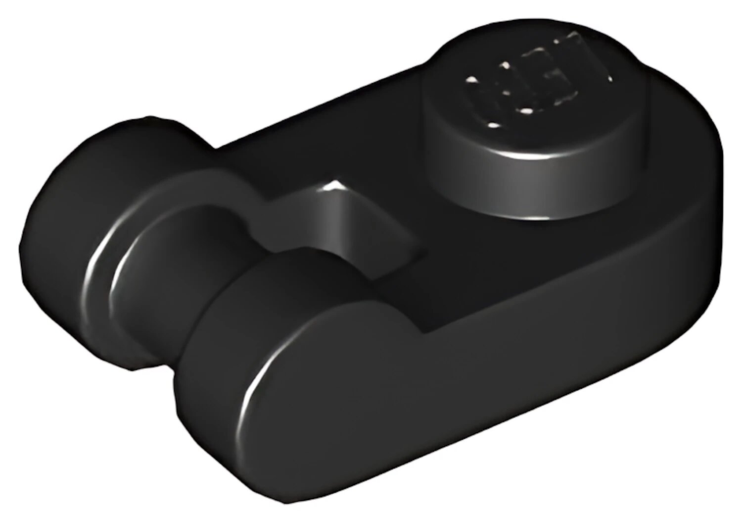 Деталь LEGO Пластина Lego круглая Plate, Round 1 x 1 with Bar Handle 26047 Black U