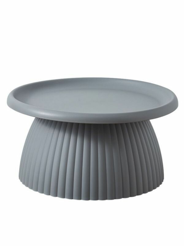 Столик журнальный "Чайный", пластик, минимализм, темно-серый, для офиса, 1 шт.