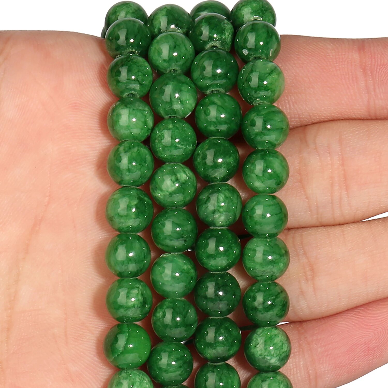 Бусины из нефрита AOHAYOOMQ 91 шт 4mm about 91pcs