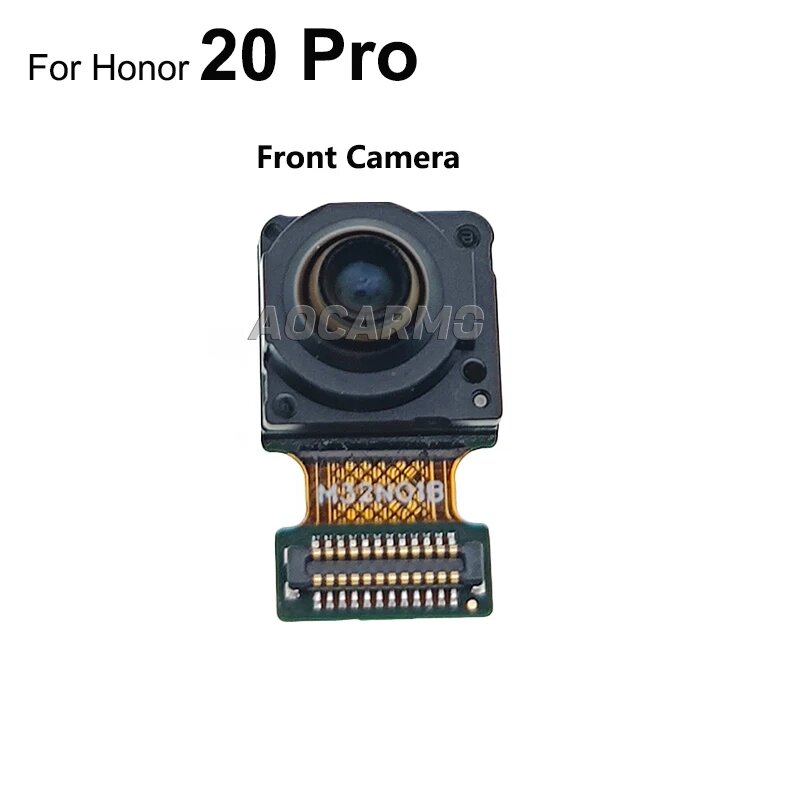 Модуль фронтальной камеры Aocarmo, задняя широкая основная Основная камера Maccro, гибкий кабель для Huawei Honor 20 Pro, запасные части Front Camera