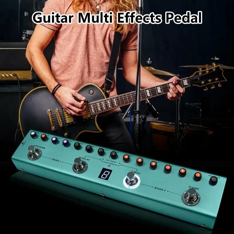 KNOW EASY-M-WAVE Tank-G Indie Гитарная педаль мультиэффектов Dapper Indie Distortion Reverb Delay