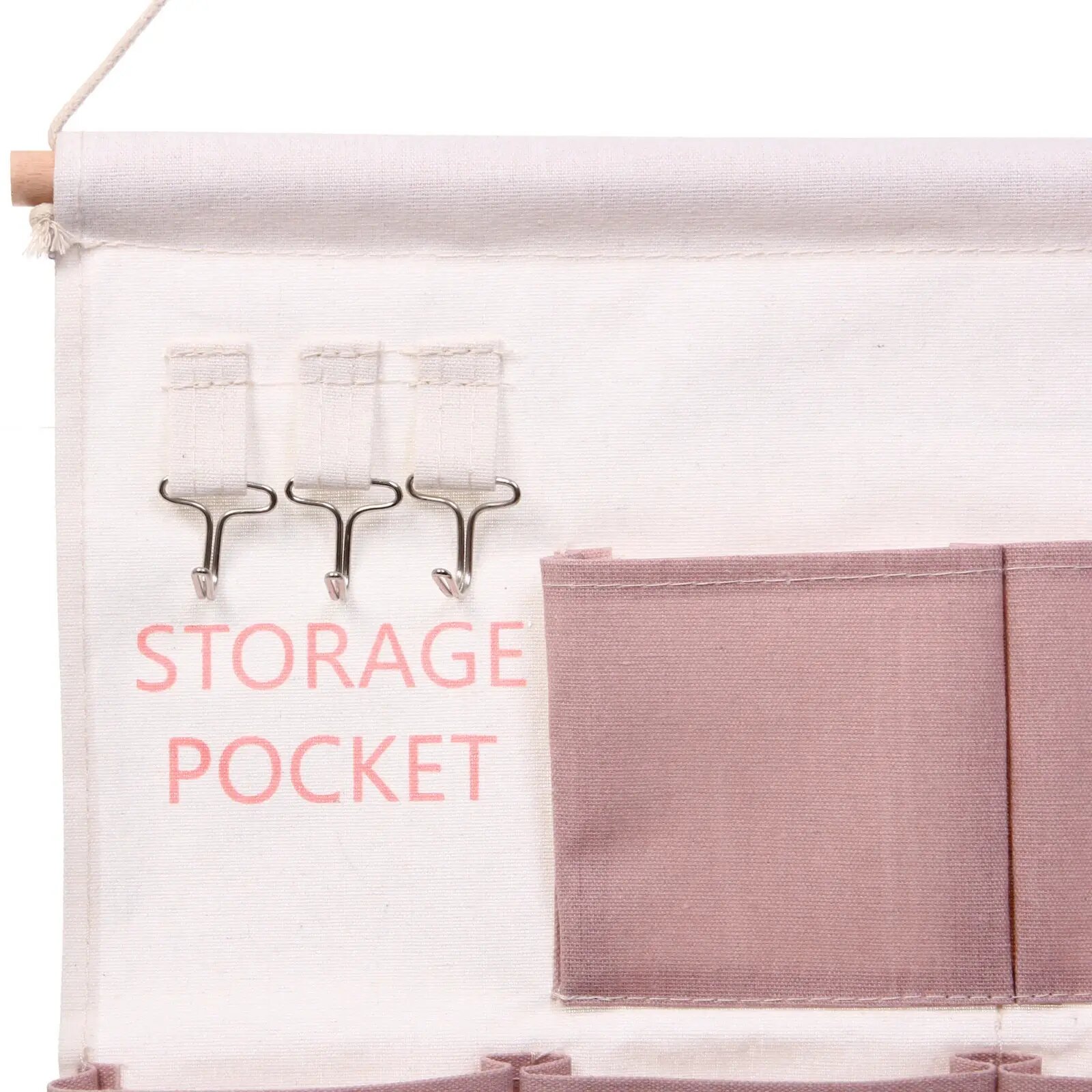 Карман настенный подвесной 7 отделений «идеядома», пудровый, 35х50см, удобный органайзер