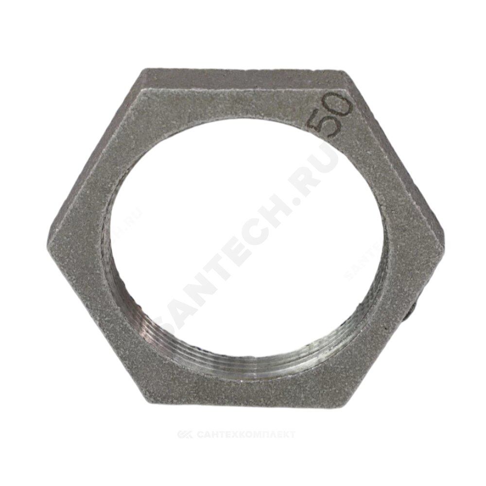 Контргайка чугун условный диаметр 50 (2"), температура до +175 oC Fittex