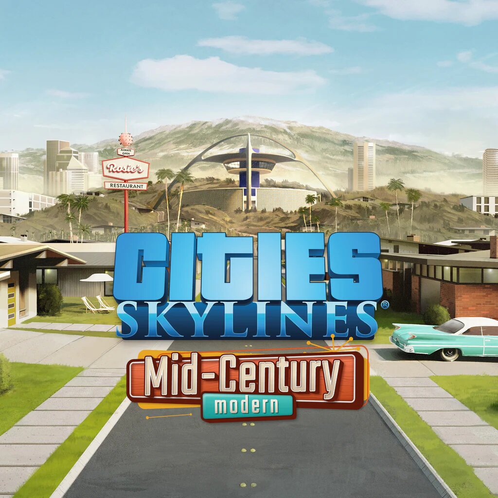Дополнение Cities: Skylines - Content Creator Pack: Mid-Century Modern, цифровое издание PlayStation 5, регион Турция / код пополнения баланса