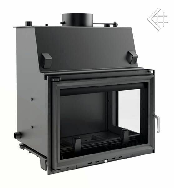 Топка с водяным контуром Kratki OLIWIA/PW/BP/22/W, сталь, черный, 75,1x51,5x37,3 см.