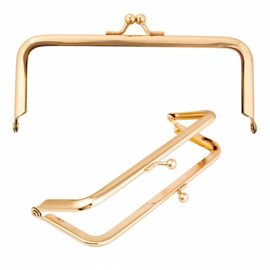 Фермуар Прямоугольник TBY.107952 125мм цв. золото уп.2шт