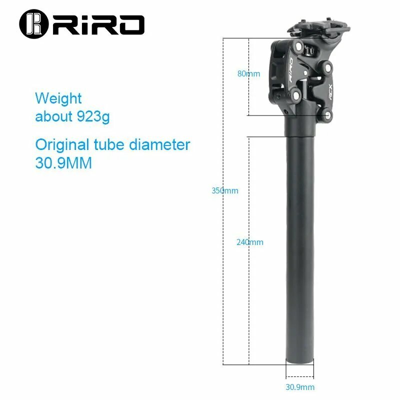 Амортизатор RIRO для горного велосипеда, подседельный штырь, внедорожный амортизатор, четырехрычажная подседельная трубка 30,9 мм