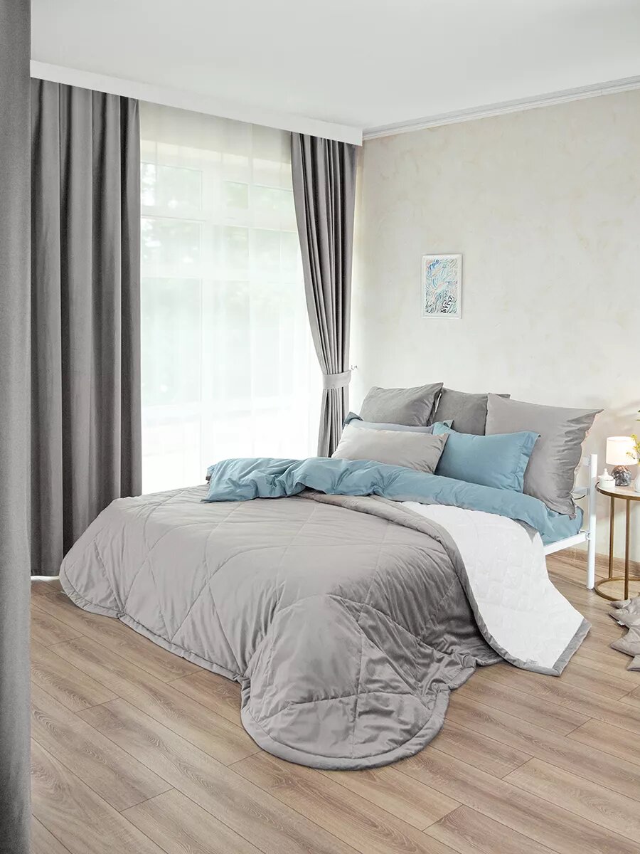 Покрывало на кровать "Беллиссимо", Evrika Home, бархат,260х260 см