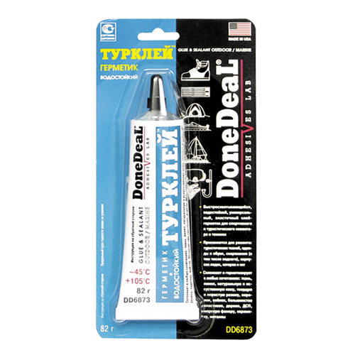 Done Deal DD6873 Турклей Герметик водостойкий вязкий прозрачный 110мл