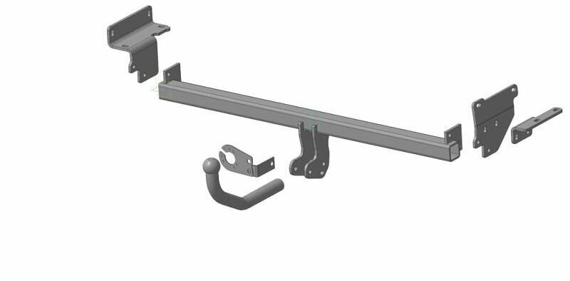 Фаркоп Nissan Qashqai 2007-2014, Nissan Qashqai 2014-2021, условно-съемный,(без электрики) Трейлер.7722