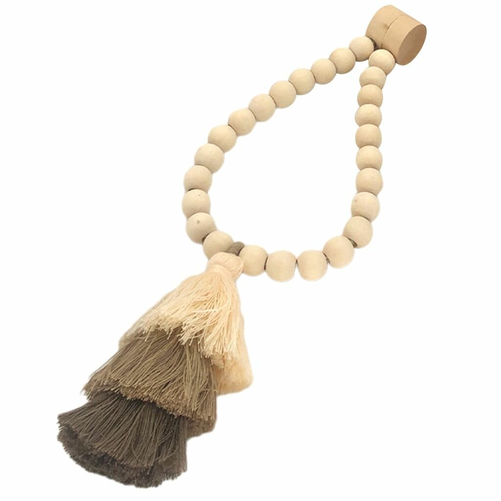 Деревянные бусины для занавесок на магните