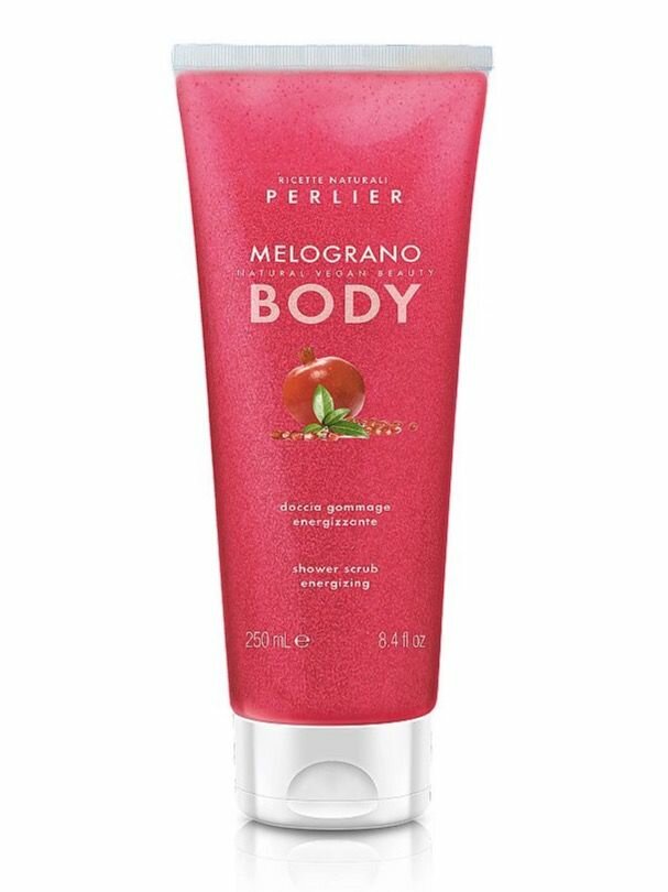 PERLIER Скраб для тела для душа освежающий с гранатом Shower Scrub Energizing, 250 мл