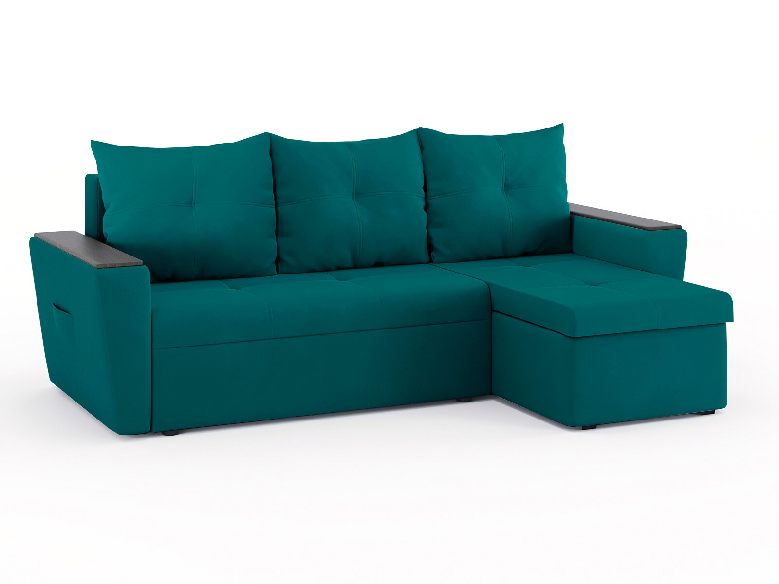 Диван угловой Дубай Майами, Изумруд