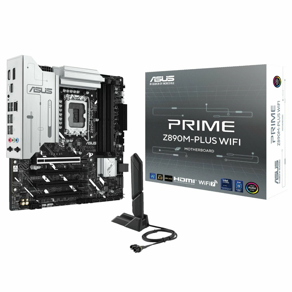 Материнская плата ASUS PRIME Z890M-PLUS WIFI, LGA1851, Intel Z890, ATX, RTL (90MB1J80-M0EAY0)