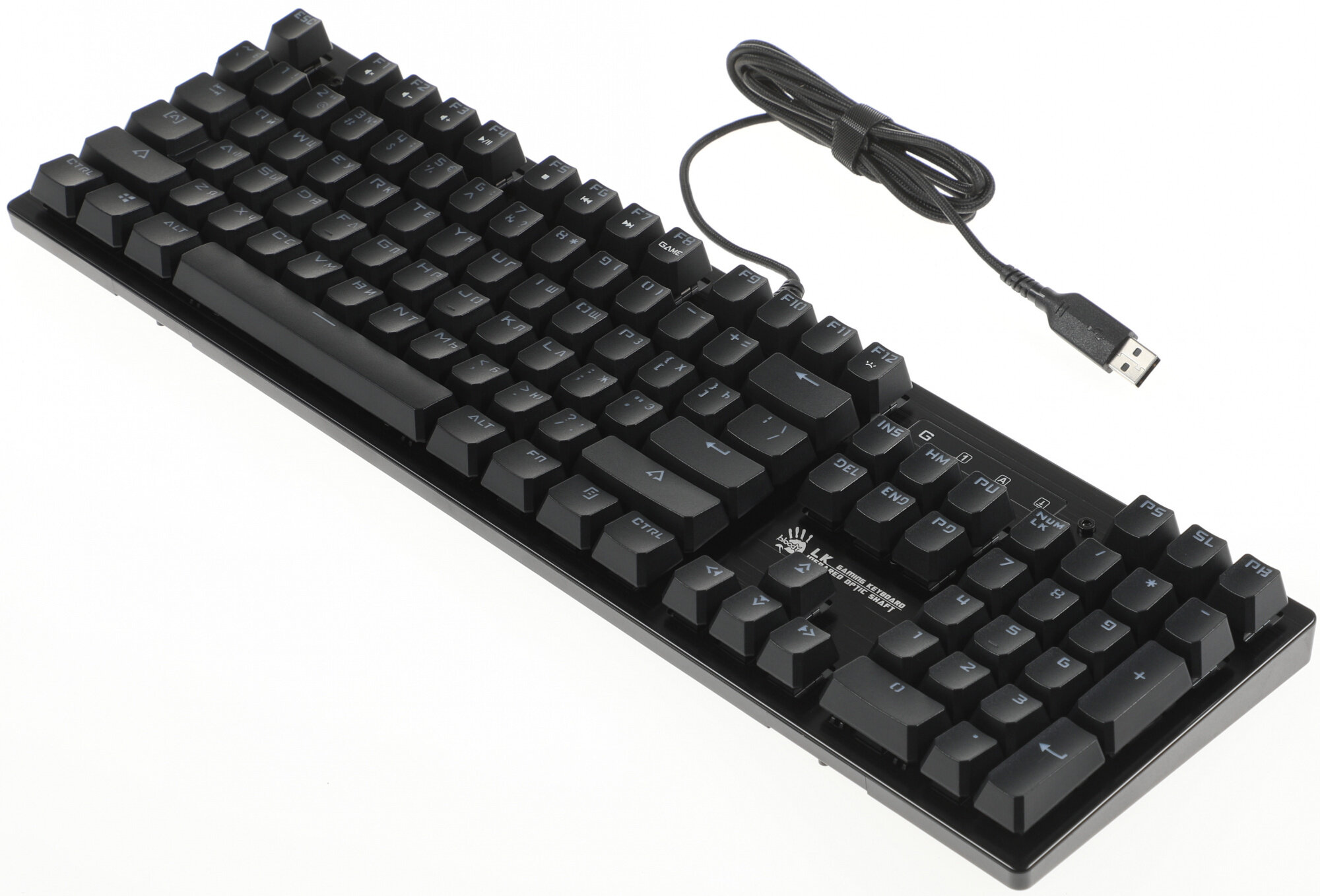 Клавиатура A4Tech Bloody B820R, русские и английские буквы, черный (b820r black (red switch))