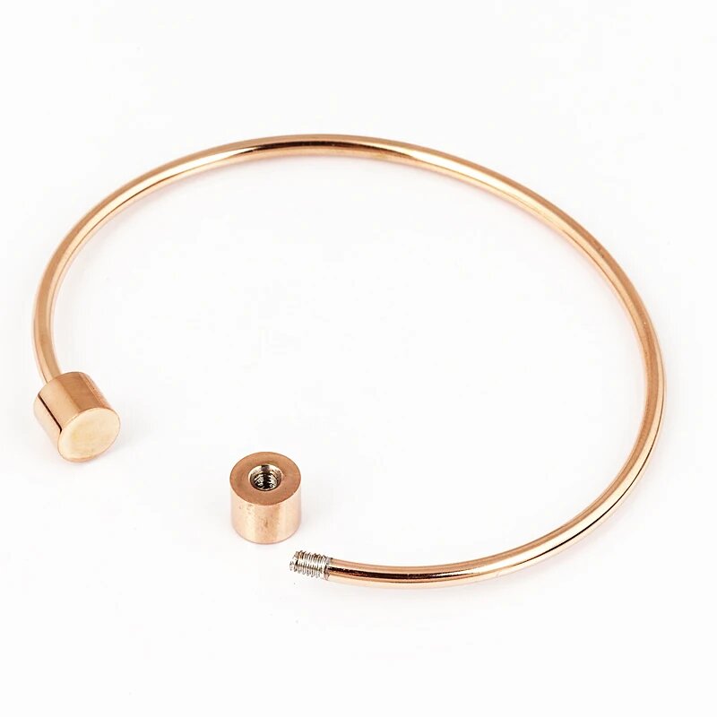 Браслет из латуни с позолотой, набор для создания украшений, 1 шт. P232585-Rose Gold