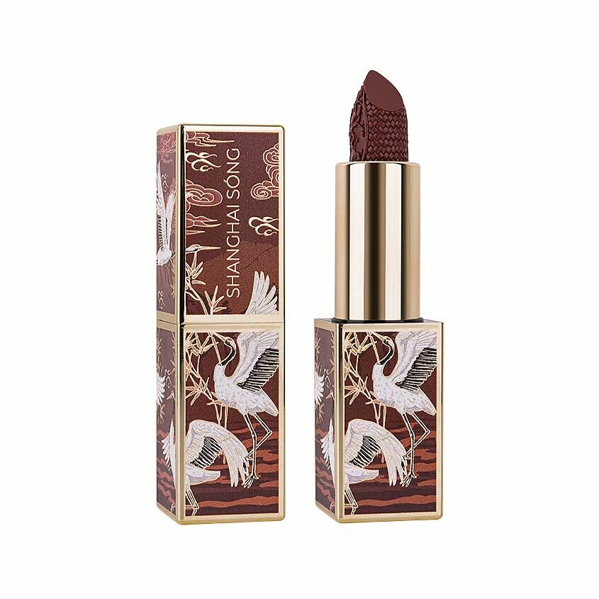 SHANGHAI SONG Сатиновая помада Empress Kiss, № 003 Elegant, 3.6 г