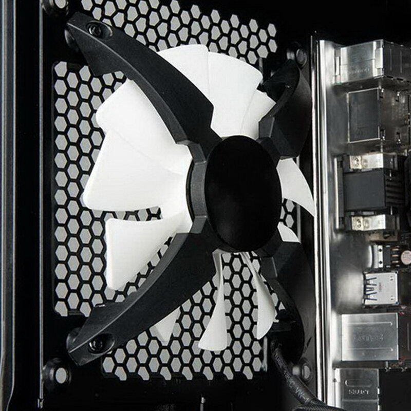 Новыйest White PRO 120*120*25 mm Cool LED Backlight PWM Chassis Вентилятор Desktop Computer Case MOD Cooling Water Вентилятор охлажденияs 12CM