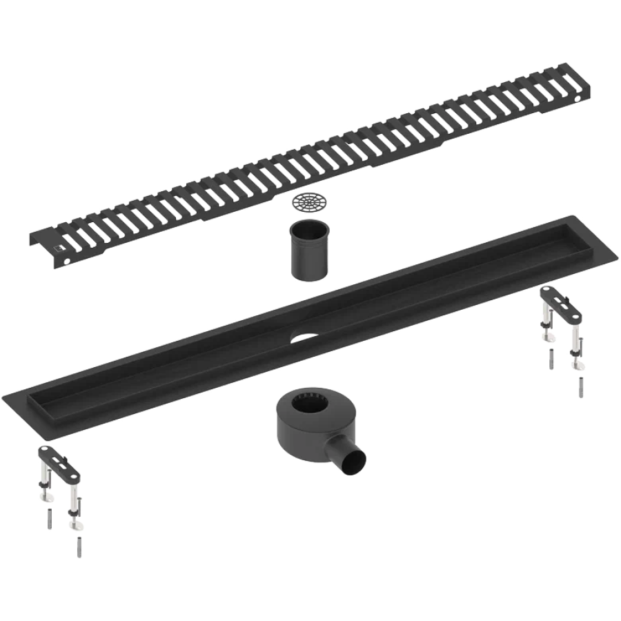Душевой трап (лоток) Timo Drain Systems DS230106/03 600 вставка lines, черный