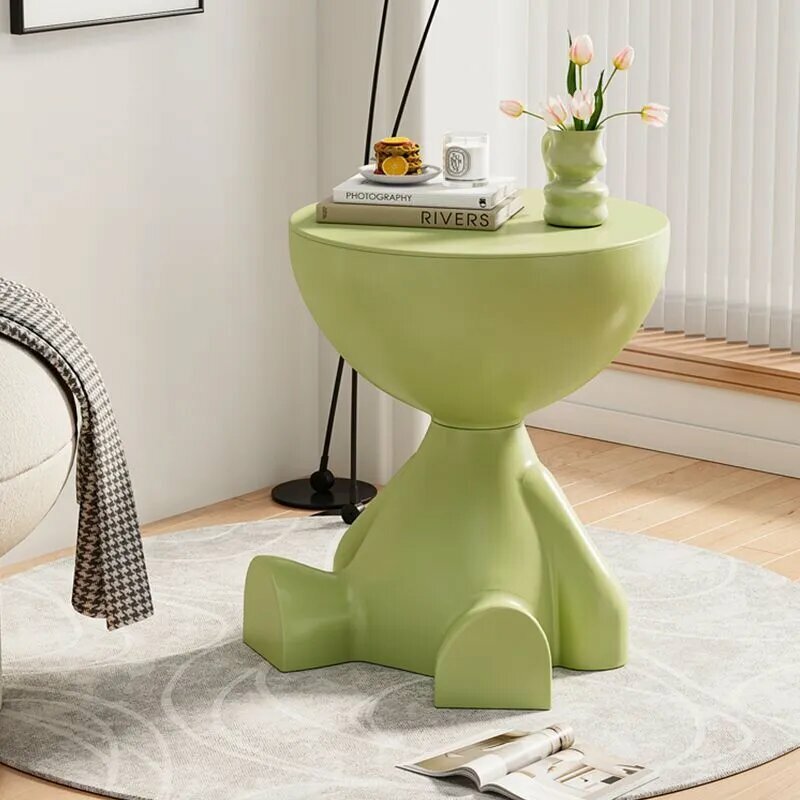 Журнальный стол "Без бренда", пластик, для гостиной, круглый, 37х37х41 см