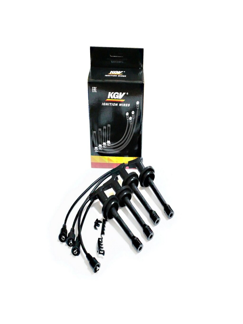 Провода высоковольтные для а/м ГАЗ 406 дв. с наконечниками "KGV"