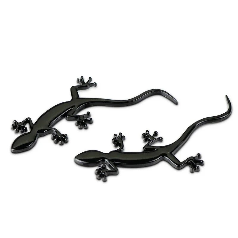 Металлические наклейки Gecko, 2 шт, черный