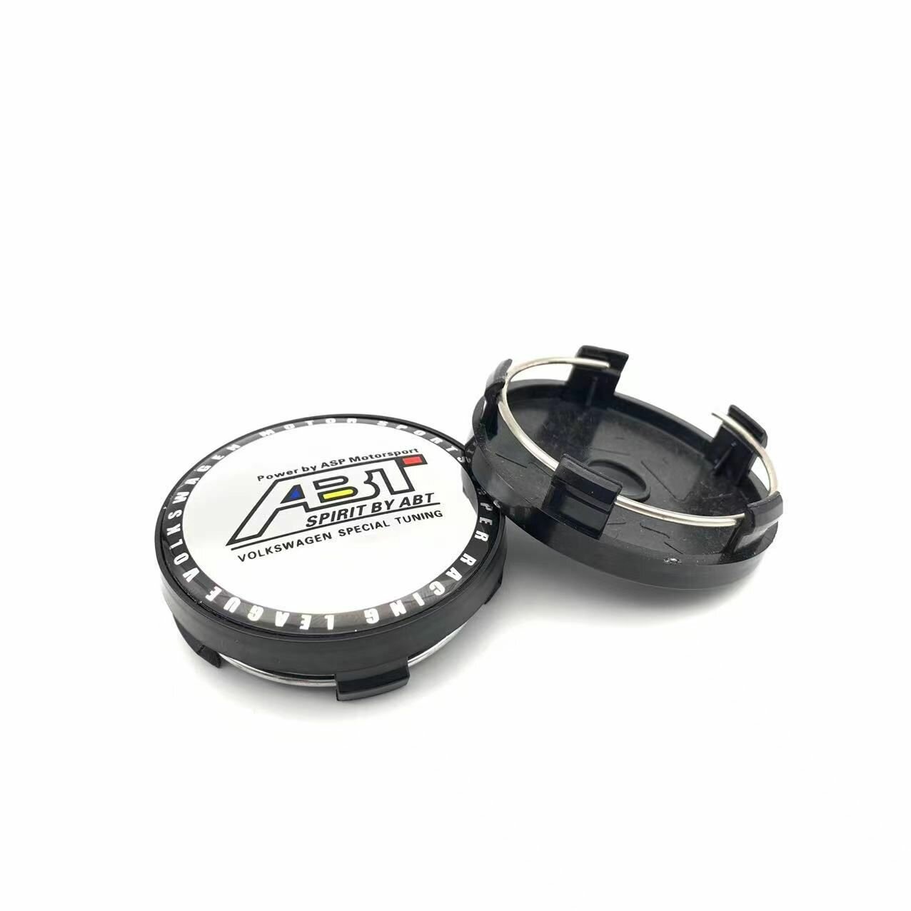 Колпачки заглушки на литые диски VOLKSWAGEN ABT 60/56/10 мм, комплект 4 шт.